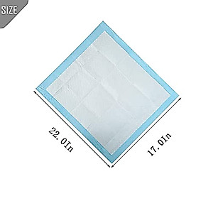 PINVNBY Disposable Rabbit Pee Pads,Puppy Toilet/Potty Training Pads, Super Absorbent Cats Cage Liners for Rabbits Chinchillas Guinea Pigs Hamsters Cat Small Animals(50 PCS Blue)