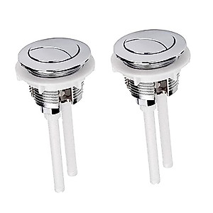 Housoutil 2pcs Toilet Flush Switch Two Button Toilet Bathroom Accessory Toilet Accessories One-piece Toilets Household Toilet Switch Water Tank Accessory Bathroom Toilet Switch Flush Valve