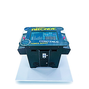 Creative Arcades Full Size Commercial Grade Cocktail Arcade Machine | 2 Player | 412 Games | 22" LCD Screen | Square Glass Top | LED | 2 Sanwa Joysticks | Trackball | 2 Stools | 3 Year Warranty