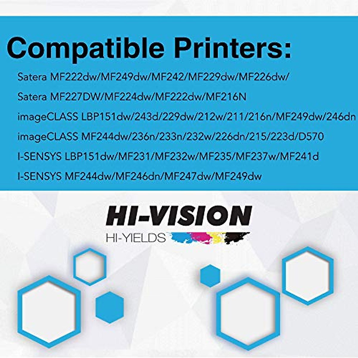 HI-Vision ® 3 Pack Compatible 137 (9435B001) Laser Toner Cartridge Replacement for imageCLASS MF212w, MF216n, MF227dw, MF229dw