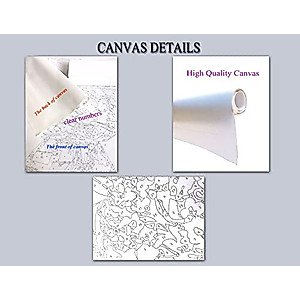 Art Knitting Paint by Number for Adults Beginner Students Kids,Ideal Gift Choice for Birthday,Anniversary or Any Festival.DIY Acrylic for Room Decor (16x20, Flowers in The Bottles No.1)