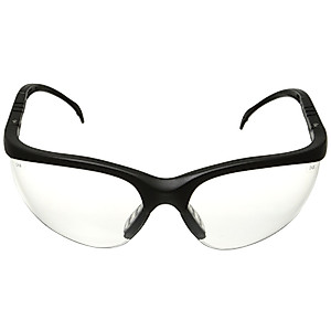 MCR Crews KD110 Klondikke Safety Glasses - Black Frame, Clear Lens