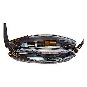 Pacsafe Stylesafe 4L Anti Theft Double Zip Crossbody Bag, Black