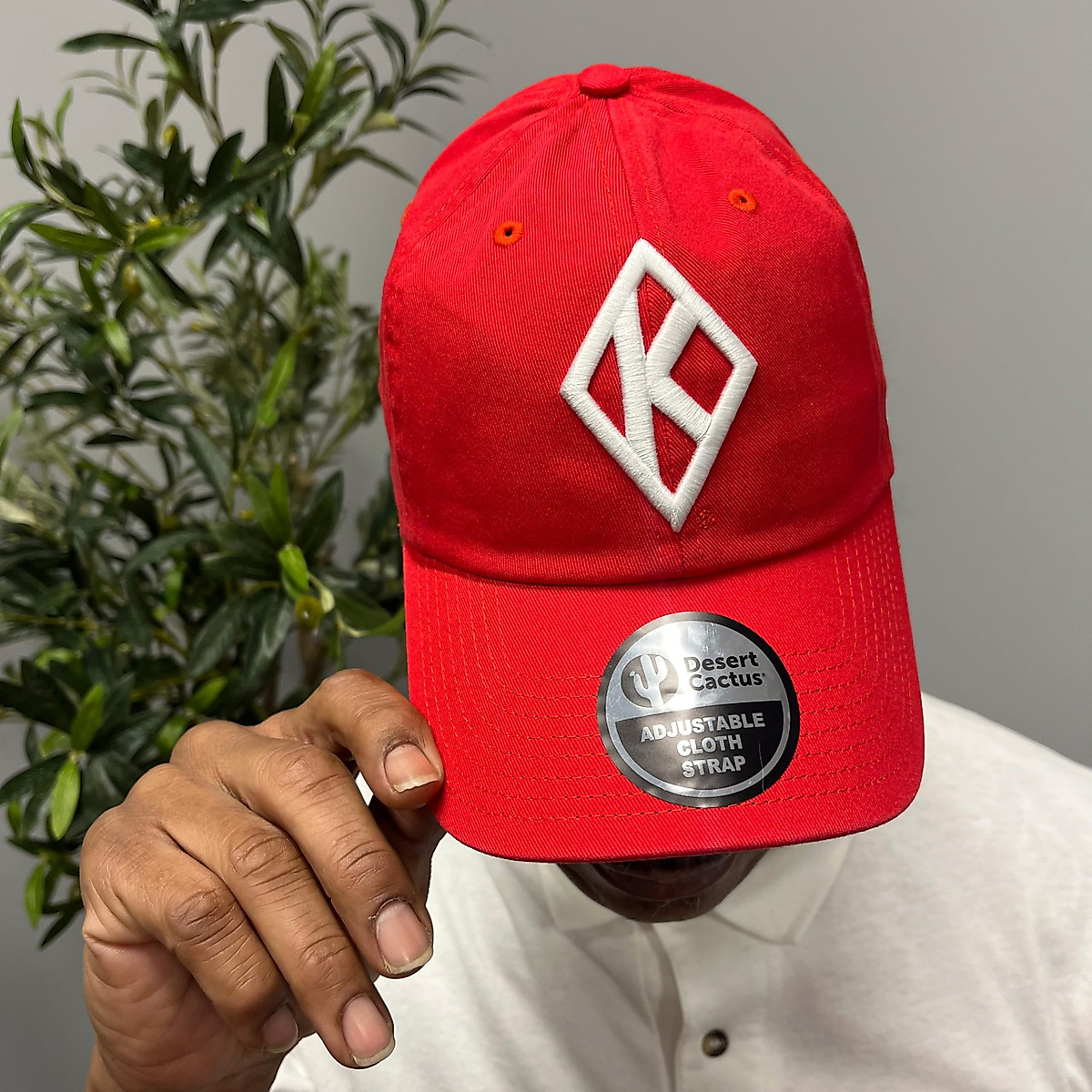 Desert Cactus Kappa Alpha Psi Baseball Hat Yo Nupe Brimmed Embroirderd Cap Adjustable Cloth Strap Adult (Style 3) Red