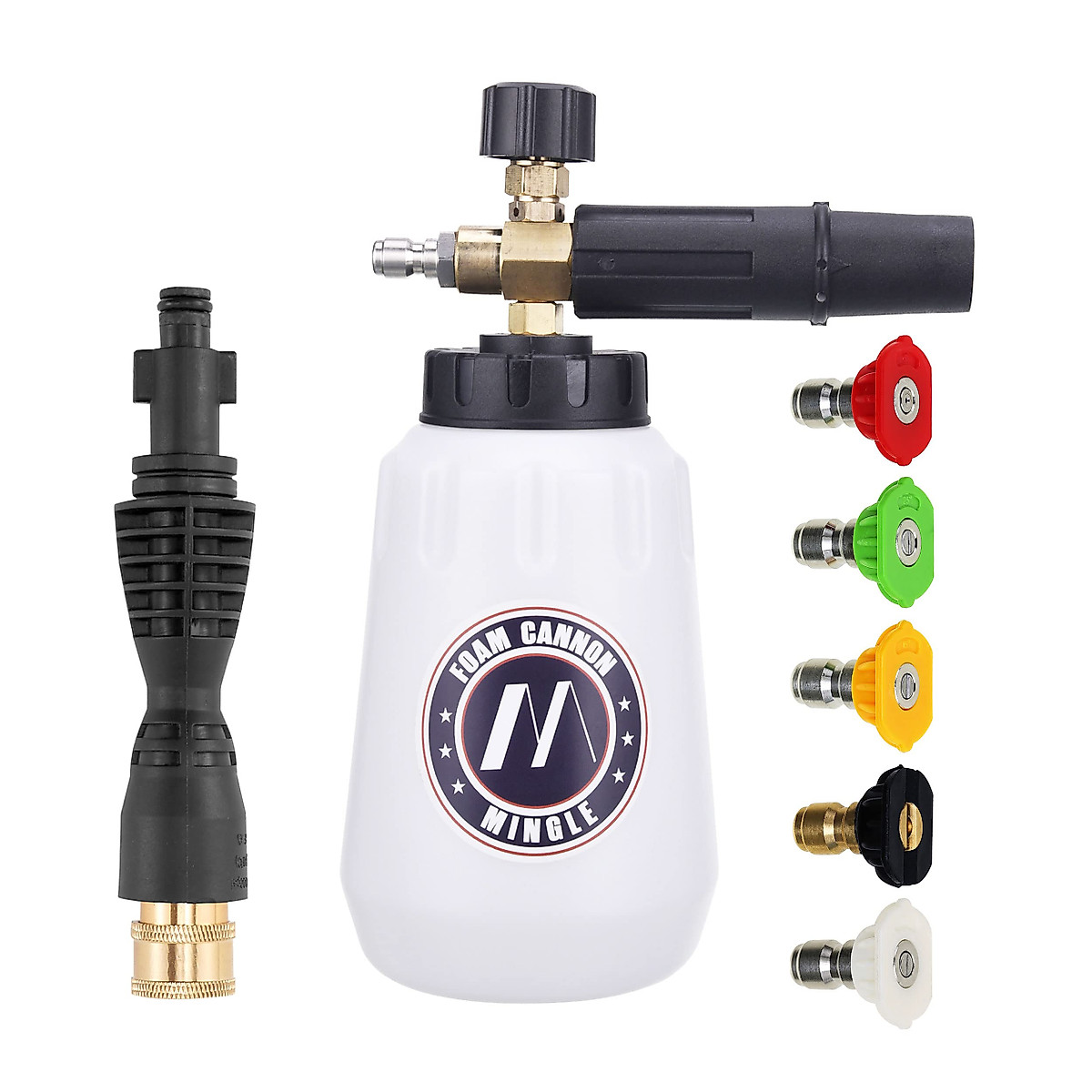 M MINGLE Pressure Washer Extension Wand, Foam Cannon Compatible with Portland Husky and Ryobi Pressure Washer