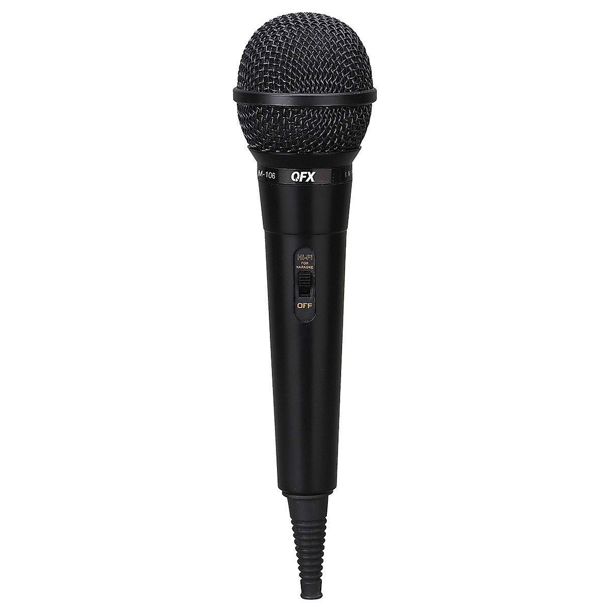 QFX M-106 Unidirectional Dynamic Microphone with 10ft Cable