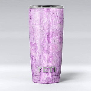 Design Skinz Pink Grunge Surface with Microscopic Matter - Skin Decal Vinyl Wrap Kit Compatible with The Yeti Rambler Cooler Tumbler Cups