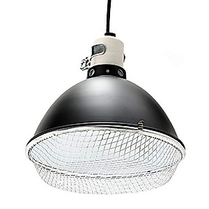 Kamas tools - Ceramic Heater Lamp Holder For Aquarium Vivarium Reptile Tortoise Turtle Snake Pet Lampshades With Switch Net E27 UV Light