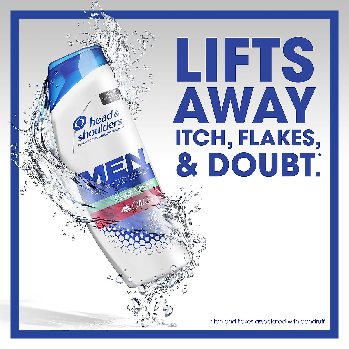 Head and Shoulders Shampoo Old Spice Pure Sport, 21.9 Fl Oz, Twin Pack