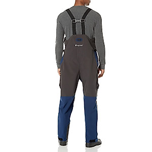 FROGG TOGGS Men's Pilot II Guide Waterproof Breathable Rain Bib, Large, Dust Blue/Slate