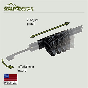 Sea-Lect Designs Kayak Adjustable Footbrace (Black)