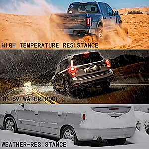 Backup Camera - Reverse Camera for Car&Trucks,HD Night Vision,170 Degrees Perfect Angle, IP69 Waterproof Stainless Steel Texture,Universal License Plate Rear View Camera