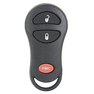 Keyless2Go Replacement for New Keyless Entry 3 Button Remote Car Key Fob Select Chrysler Town & Country, Voyager, Dodge Durango, Caravan, Dakota, RAM Pickup, Plymouth Voyager Vehicles That Use FCC GQ43VT17T