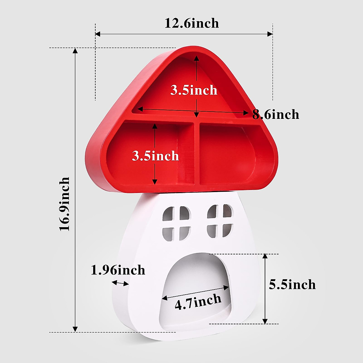 Lenkyin Floating Mushroom Shelf Cute Mushroom Wall Decor Cottagecore Shelf for Wall Fairy Core Cottage Core Room Decor for Nursery