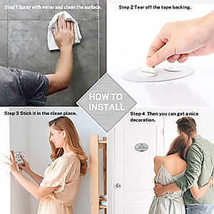 CARGEN 2 PACK Kindly Remove Your Shoes Oval Please Take Off Your Shoes No Shoes Sign Decal Sticker Home House Door Sign 6.3" x 3.8"