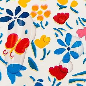 SimpleLife4U Colorful Butterfly Floral Contact Paper Peel & Stick Shelf Liner 17.7 Inch By 9.8 Feet