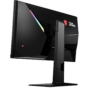 MSI 24.5” FHD (1920 x 1080) Non-glare with Super Narrow Bezel 240Hz 1ms 16:9 HDMI/DP/USB Height Adjustment G-Sync Compatible IPS Gaming Monitor (OPTIX MAG251RX),Black