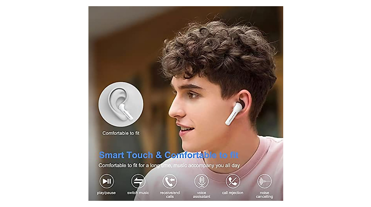 Ears Armour Hybrid ANC Wireless Earbuds | 32H Battery, Calls