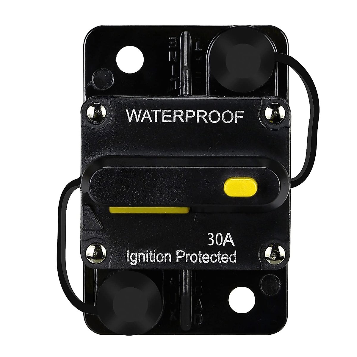 30 Amp Audio Circuit Breaker,12V-48V DC Fuse Holder,30-300A Breaker Switch,Inline Circuit Breaker with Reset Button,for Automotive Marine Boat Audio System Current Overload Protection