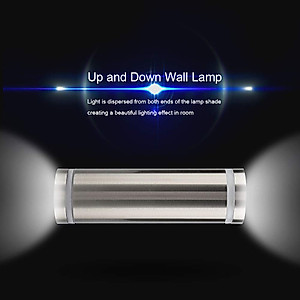 LED Wall Light ，1Pc Up and Down Wall Light Indoor Outdoor Home Garden Lawn Decor Lamp LED Bulbs Included