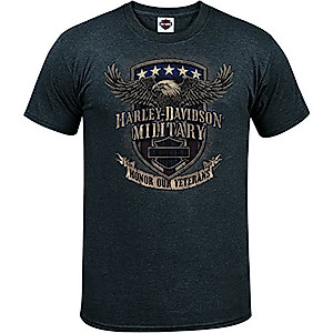 Harley-Davidson Military Men's Graphic T-Shirt - Overseas Tour | Veterans Support XL