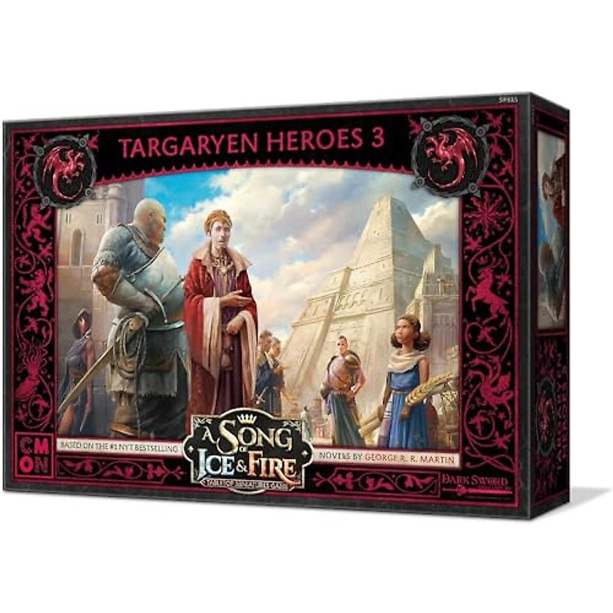 CMON A Song of Ice and Fire Tabletop Miniatures Targaryen Heroes III Box Set - Lead Legendary Heroes in Battle, Strategy Game for Adults, Ages 14+, 2+ Players, 45-60 Minute Playtime, Made by CMON