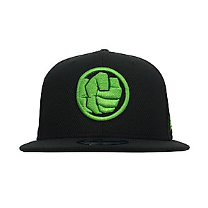 New Era Hulk Fist Symbol 9Fifty Adjustable Hat Black