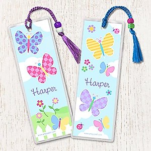 Olive Kids Butterfly Garden Personalized Bookmark