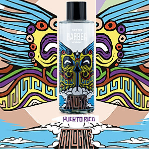 BARBER MARMARA PUERTO RICO Limited Edition Eau de Cologne 500 ml Men's Fragrance Water Glass Bottle Gift Packaging Men's Perfume Aftershave Men Cologne Barber 8% Fragrance Oil