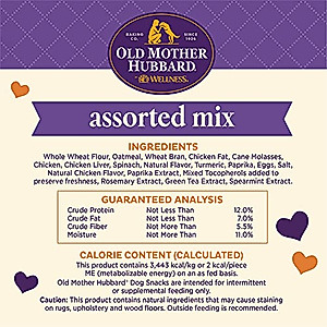 Old Mother Hubbard by Wellness Training Bitz Assorted Mix Natural Dog Treats, Crunchy Oven-Baked Biscuits, Ideal for Training, 8 ounce bag