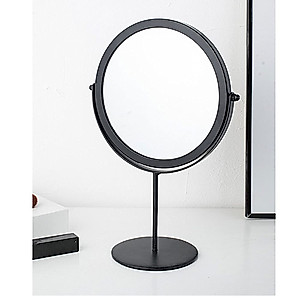 LEEOX Cosmetic Mirror Portable Makeup Mirror with Stand, 350° Rotation Cosmetic Mirror, Round,Vanity Mirror with Stand and Removable Base