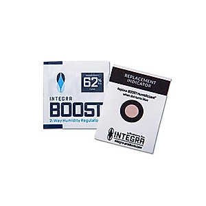 Integra Boost 62% RH Humidity Packs with 2-Way Humidity Control, Plant-Based, Salt-Free, 2 Gram, 50 Pack