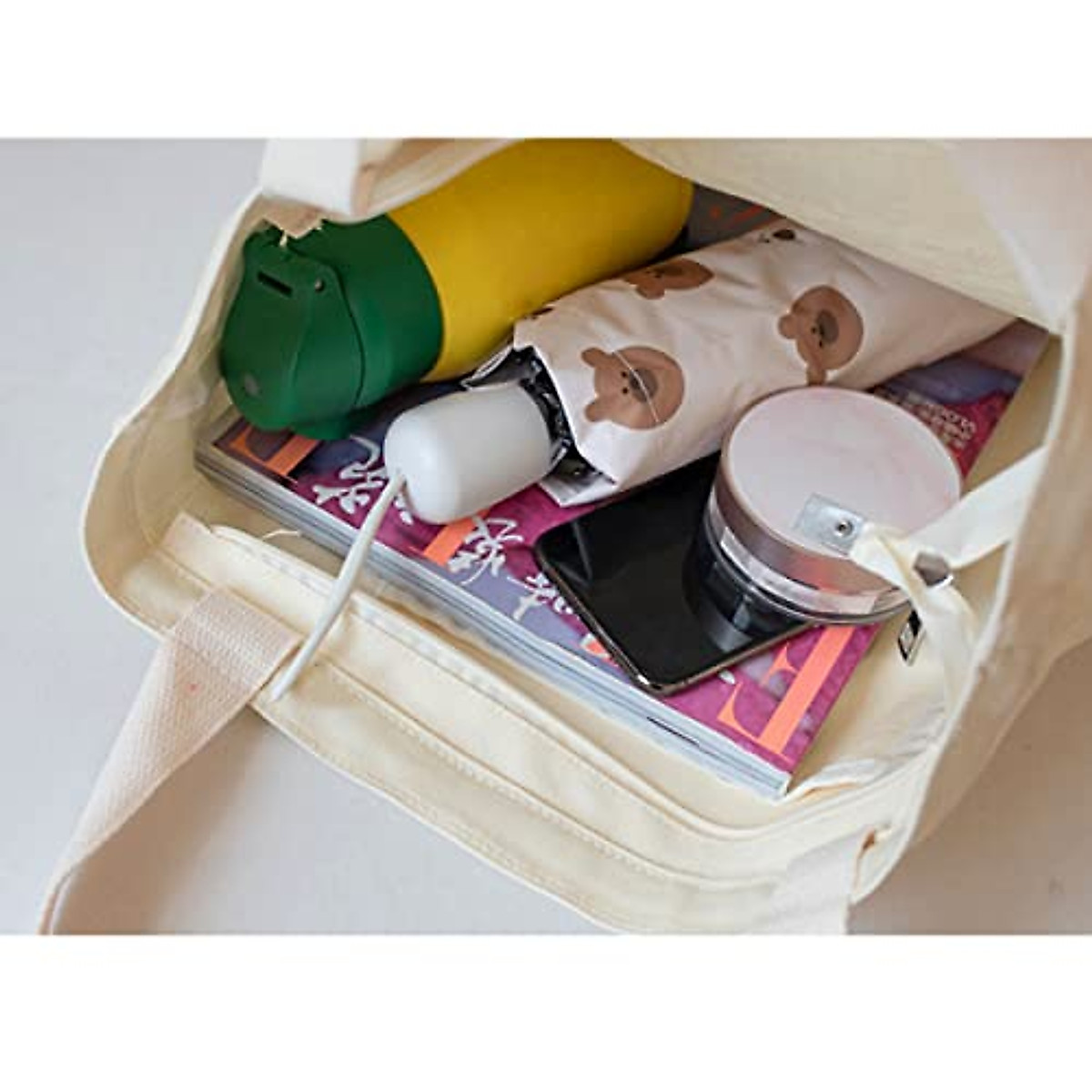 Floral Canvas Tote Bag Botanical Shopping Bag Aesthetic Flower Tote Bag Canvas Grocery Bag for Women Trendy Tote One Size