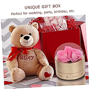 SEWOART Box Packing Box Chocolate Boxes with Flower Acrylic Flower Box Mini Cupcake Mini Paper Cups Clear Cake Containers Cake Plastic Container Wedding Supply Elegant Candy Container Dome