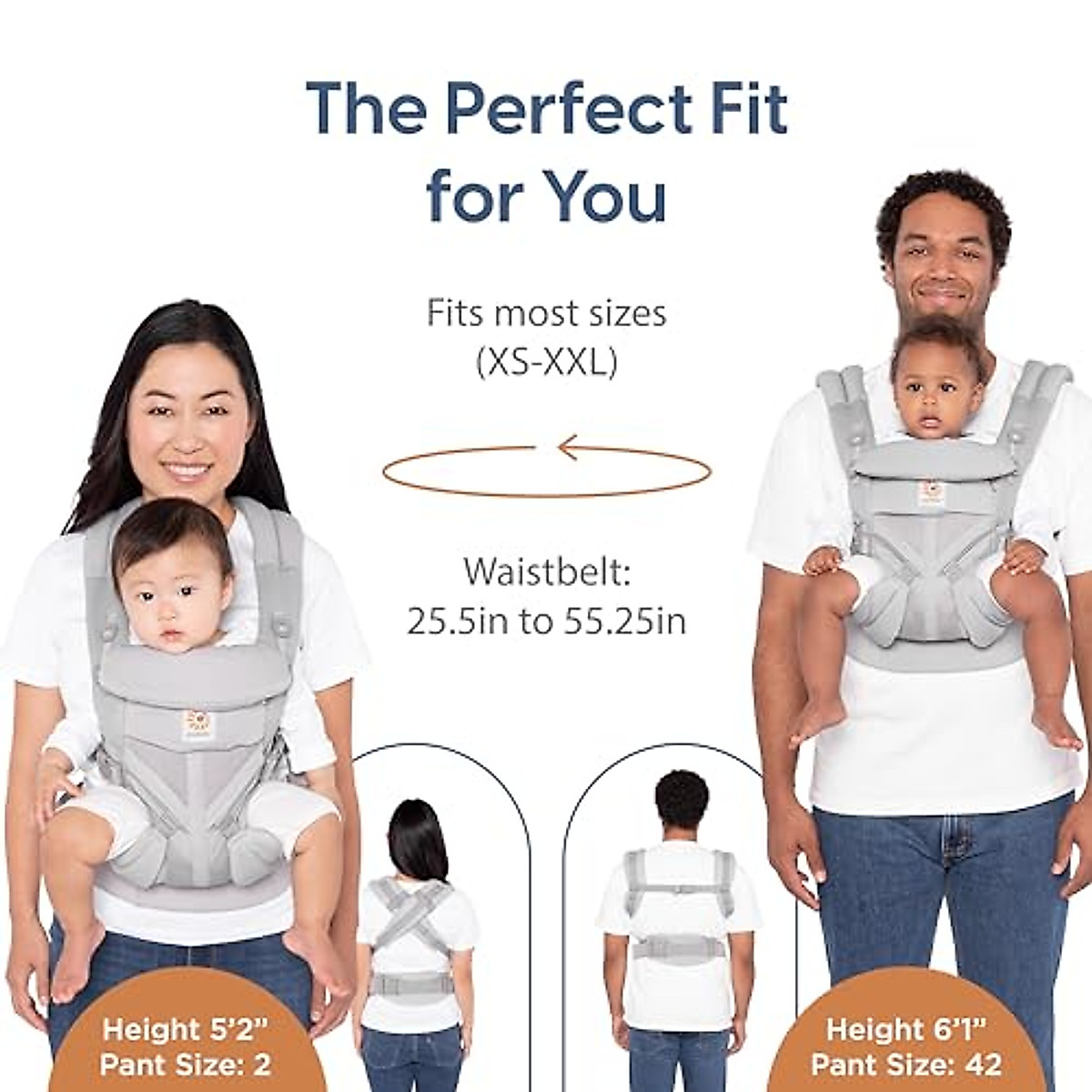 Ergobaby Omni 360 All-Position Baby Carrier for Newborn to Toddler with Lumbar Support & Cool Air Mesh (7-45 Lb), Midnight Blue