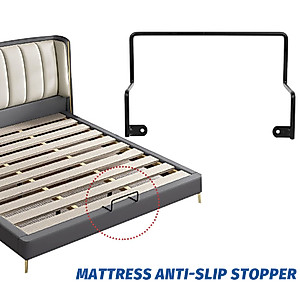 Mattress Anti-Slip Baffle Mattress Retainer Bar Non-Slip Mattress Gripper for Bed Frame Bed Frame Mattress Slide Stoppers Mattress Anti-Slip Holder Mattress Non-Slip Stoppers