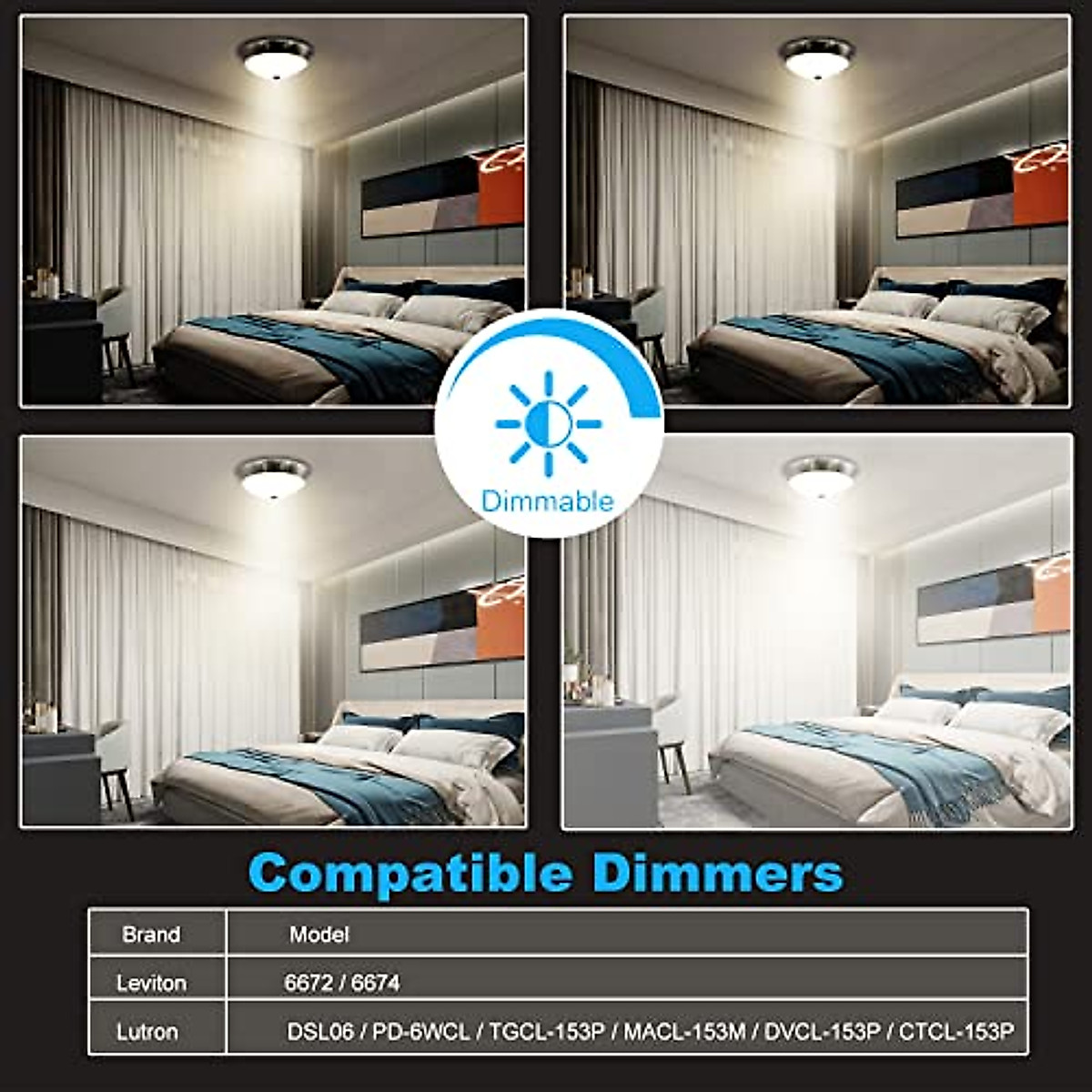 MingBright 15 inch LED Flush Mount Ceiling Light Fixture with Alabaster Glass Shade 16W 1050LM 3000K Warm White Dimmable Damp Location Use Ceiling Lamp for Living Room, Bathroom