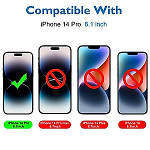 Esanik [3+2 Pack Privacy Screen Protector for iPhone 14 Pro 6.1" Anti-Spy Tempered Glass + Camera Lens Protector, Installation Frame, 9H Hardness, Case Friendly, Easy Installation, Bubble Free