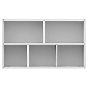 MNISDFL Open Display Book Shelf Freestanding Display Shelf Bookshelf Decor Book Cabinet/Sideboard White 19.7"x9.8"x31.5" Engineered Wood for Home Office School