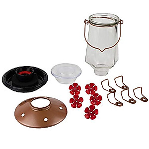 Perky-Pet Perky Pet 9109-1SR Crystal Top-Fill Glass Hummingbird Feeder – 28 oz, Bronze