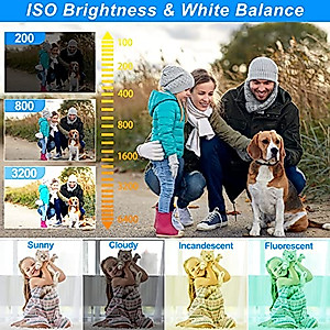 Rawiemy Camcorders Video Camera 4K 48MP Video Recorder Camera with IR Night Vision Vlogging Camera for YouTube Kids Camcorder with 3" Touch Screen,Remote,2 Batteries and 32G SD Card