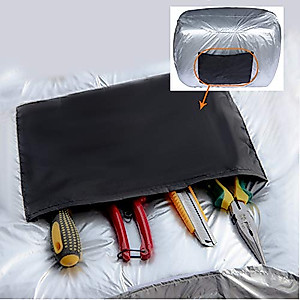 Waterproof Generator Cover Inverter Generator Storage Cover for Most Universal Generator 1000-2500 Watt (L24.5" x W13" x H18.5", Silver)