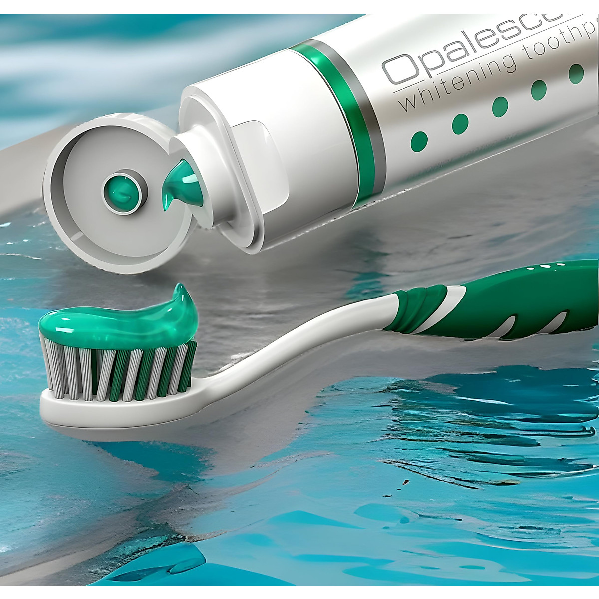 Opalescence Teeth Whitening Toothpaste (Pack of 2) - Cool Mint Original Formula - Oral Care, Gluten-Free - 4.7 Ounce Made by Ultradent.- TP-5166-2