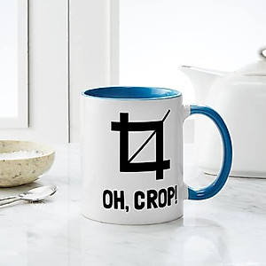 CafePress Oh Crop! Mug Ceramic Coffee Mug, Tea Cup 11 oz