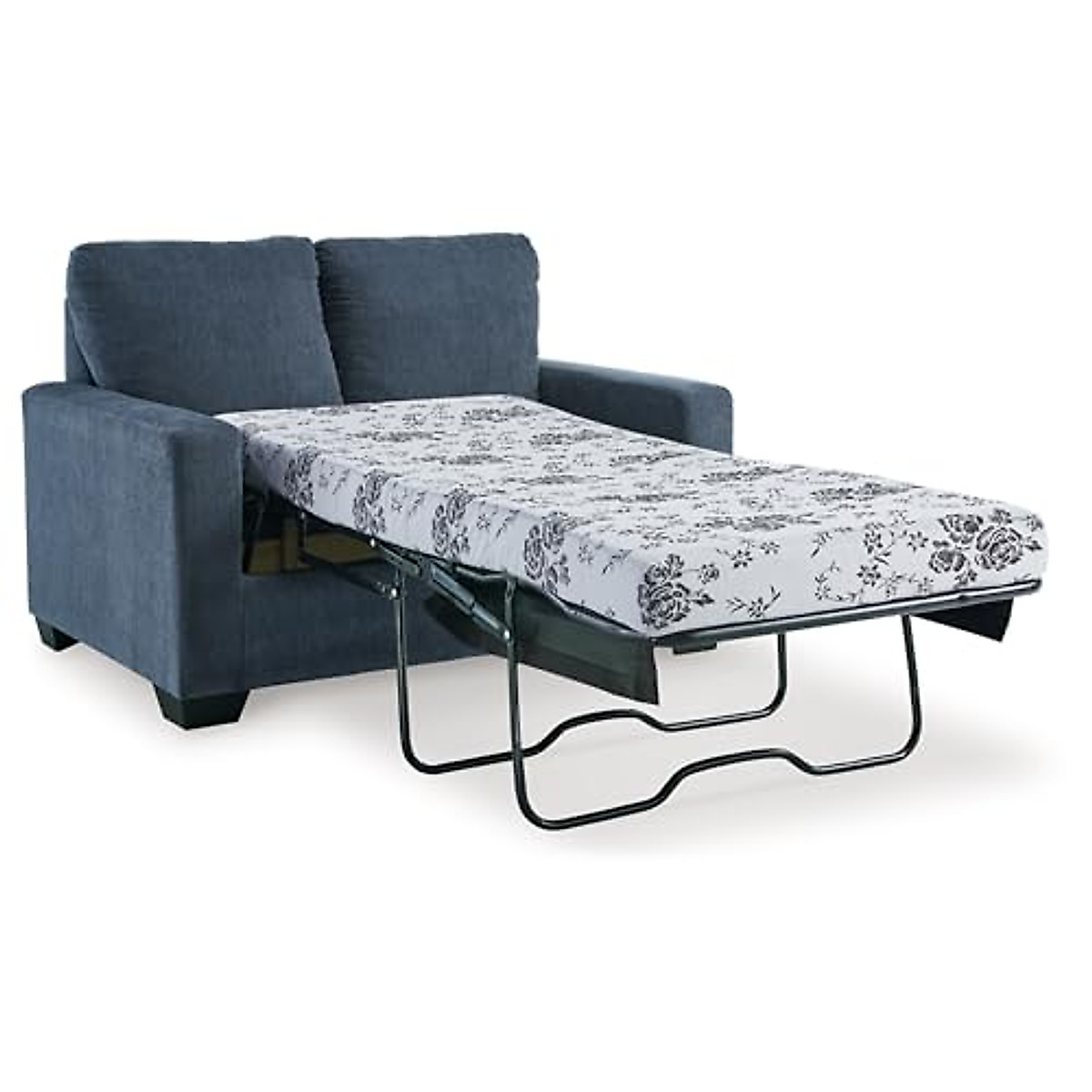Signature Design by Ashley Rannis Sofa Sleeper Sofabed, 54"W x 40"D x 39"H, Blue