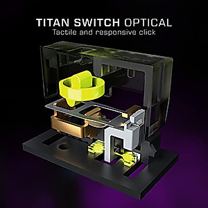 ROCCAT Kone Pro PC Gaming Mouse, Lightweight Ergonomic Design, Titan Switch Optical, AIMO RGB Lighting, Superlight Wired Computer Mouse, Titan Scroll Wheel, Bionic Shell, 19K DPI, White