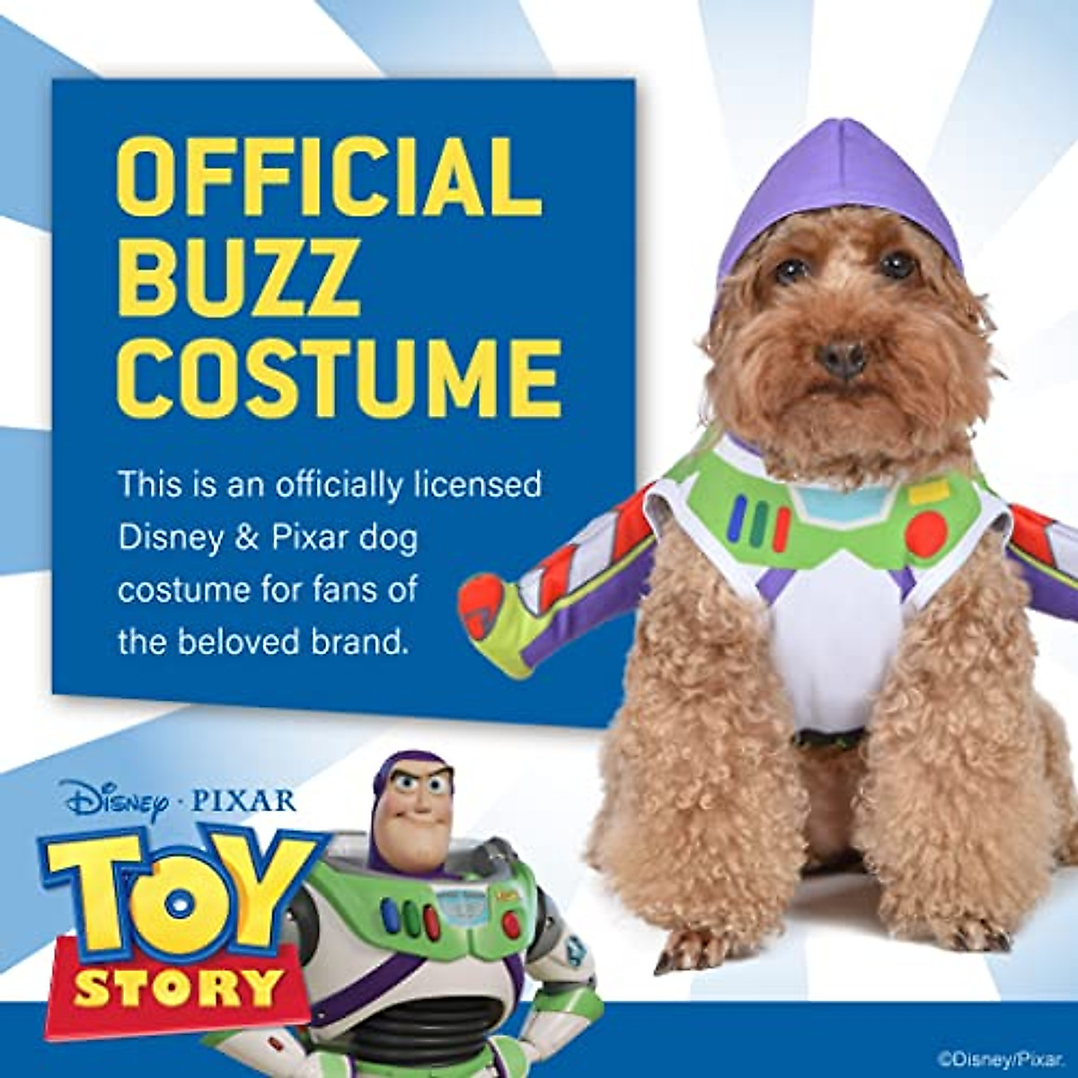 Disney for Pets Halloween Toy Story Buzz Lightyear Costume for Dogs ...