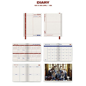Stray Kids 2021 Seasons Greetings (Incl. Package, Calendar, Diary, Post Card Book, Photocard Set, Roll Sticker, Book Mark Set, Ball Pen, Poster Calendar, Random Instant Photocard)