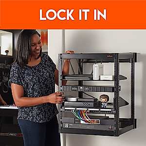 ECHOGEAR Rack Compatible Swing-Out Wall Mount - Compatible with 10U, 15U, & 20U ECHOGEAR Open Frame Racks