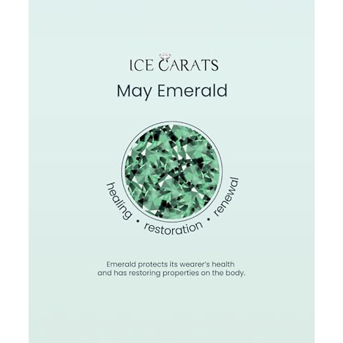 IceCarats 925 Sterling Silver Green Emerald White Sapphire Ring Gemstone Band Size 8